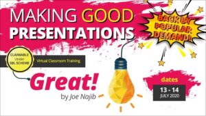 VIRTUAL CLASSROOM TRAINING - MAKING GOOD PRESENTATIONS GREAT BY JOE ...
